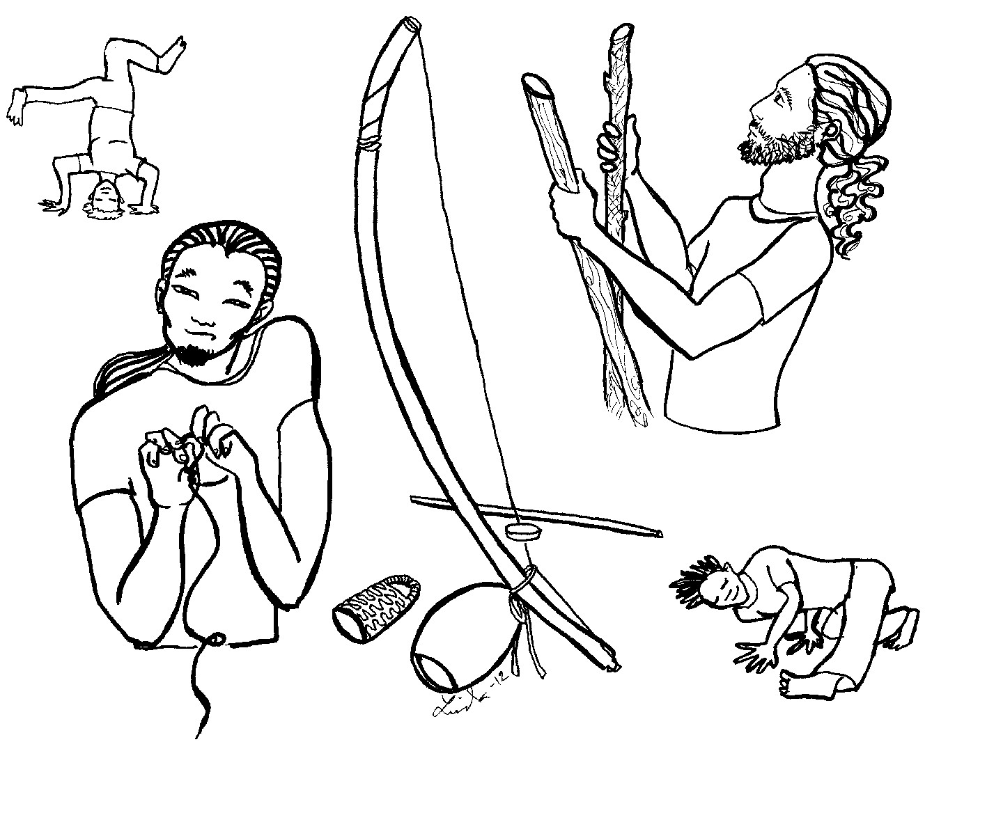 Dar Capoeira – Malanga Illustrations